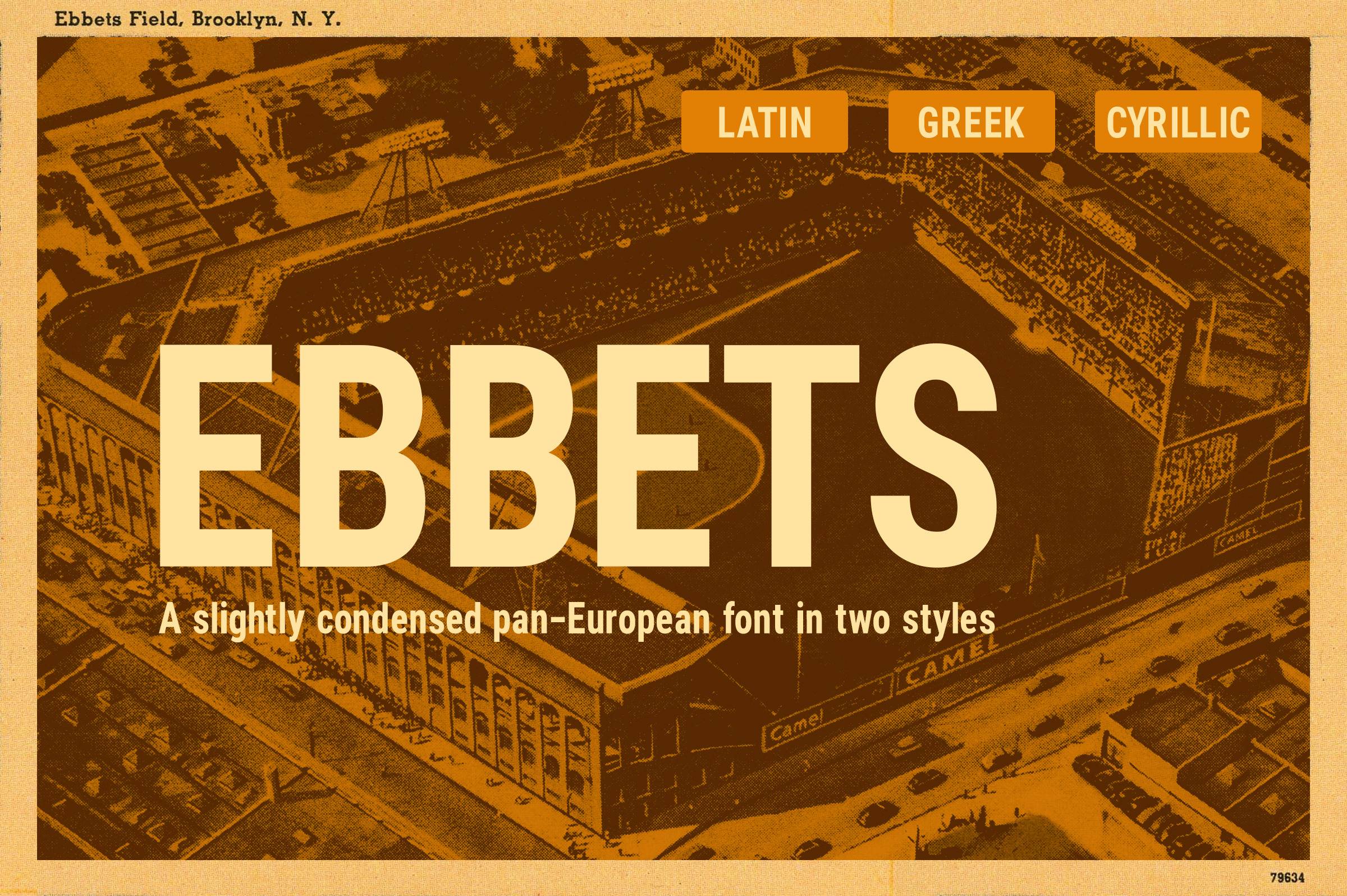 Ebbets, a Sans Serif Font by Cody Dennison