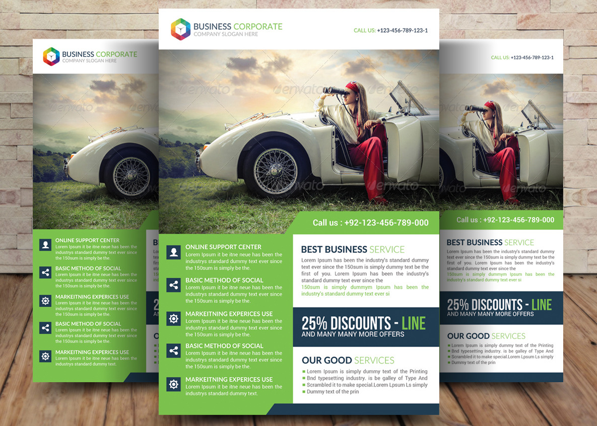 Oil & Gas Company Flyer, a Flyer Template by graphicforest