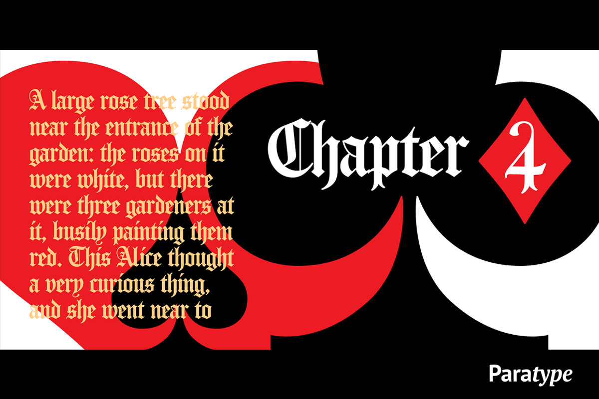 Carol Gothic, a Blackletter Font by Paratype