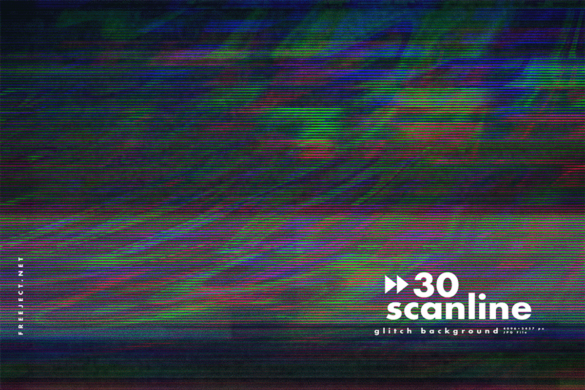 30 Scan lines Glitch Background, a Texture Graphic by freeject.net