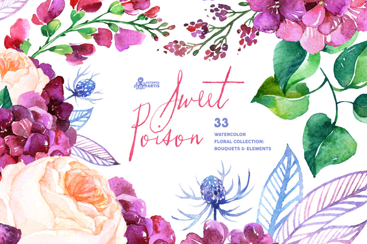 Sweet Poison. Floral collection, an Illustration by OctopusArtis