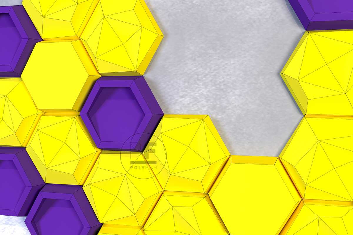 DIY Honeycomb Set 3D model template, a Graphic by PolyFish