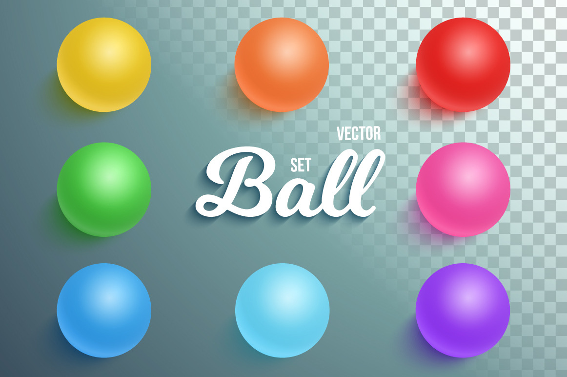 Photorealistic Vector Sphere Set, an Object Graphic by RaZZeRs