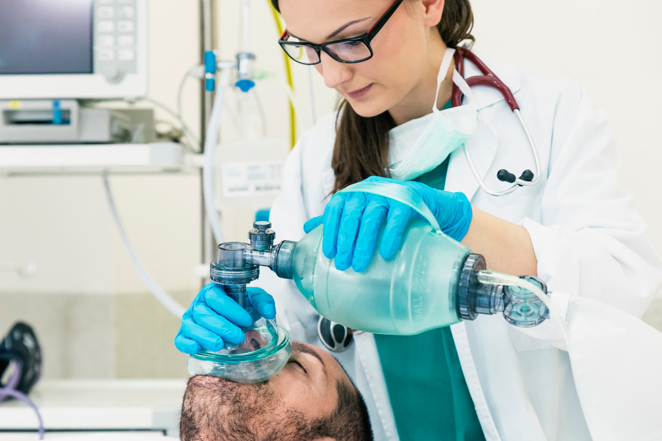 The doctor is curing his patient featuring balloon, cardio, and ...