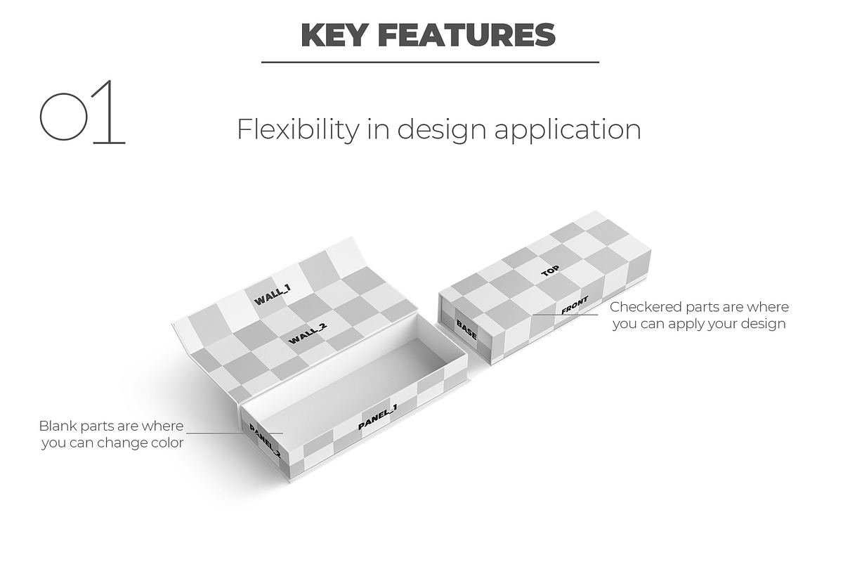 Slim Rectangular Magnetic Box Mockup, a Product Mockup by Sheikhadesign