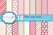 18 bright colors digital paper, a Pattern Graphic by PrettyBundles