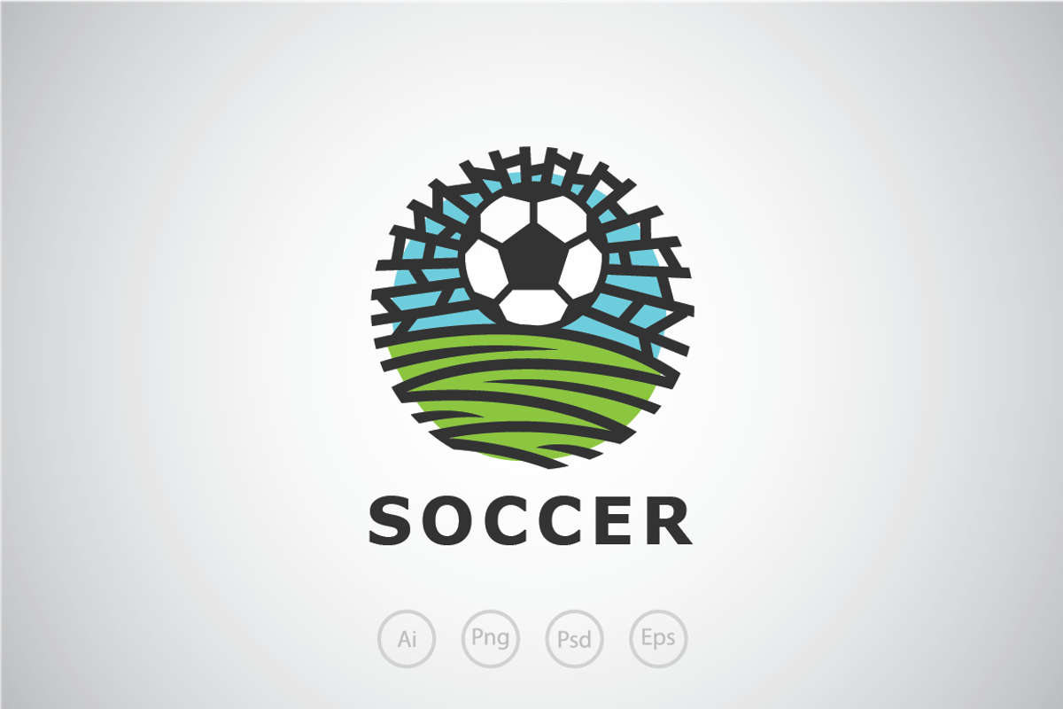 Rounded Soccer Field Logo Template, a Branding & Logo Template by ...