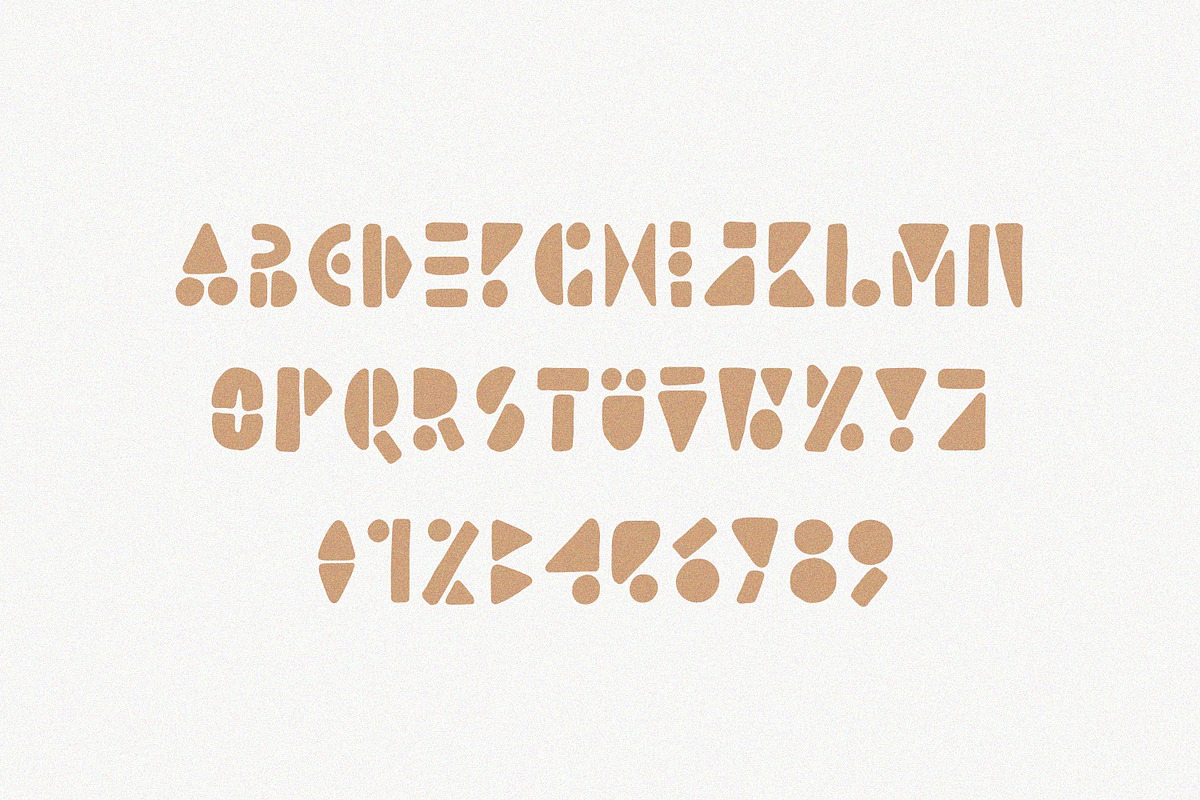 Lion Card | Handmade Geometric Font, a Script Font by Graphicfresh ...