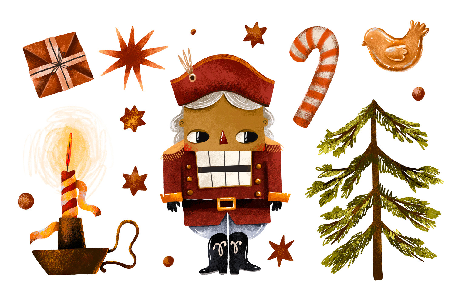 Christmas Nutscracker Cartoon, an Object Graphic by the_myro