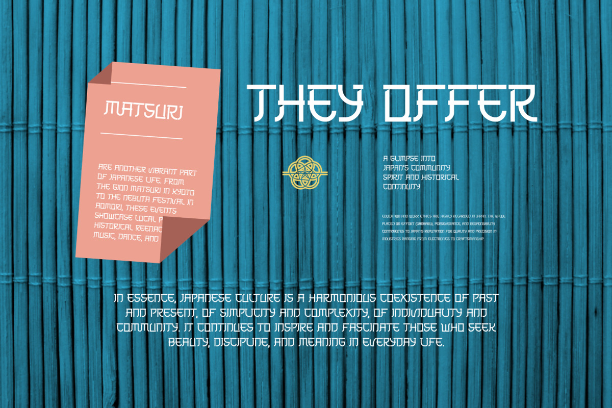 Hikari Japanese Style Typeface Font, a Sans Serif Font by catalystco.studio