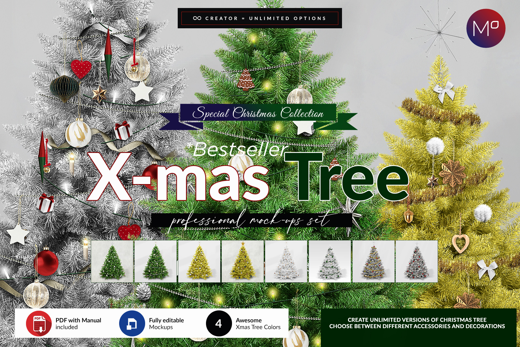 Christmas Tree Creator Mock-up, a Household Mockup by Apparel_Mockups
