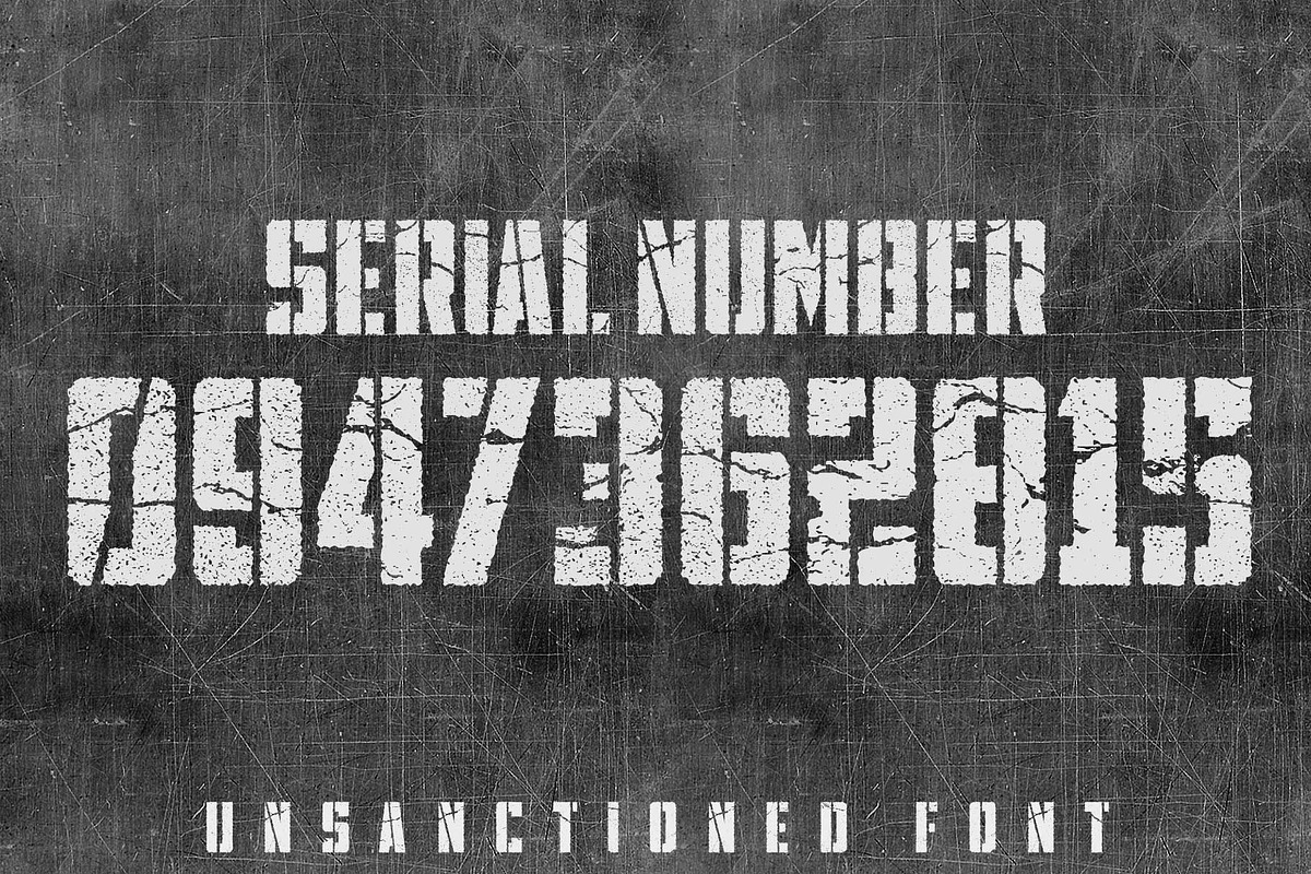 UNSANCTIONED DISTRESSED STENCIL FONT, a Font by Alphabet Agency ...