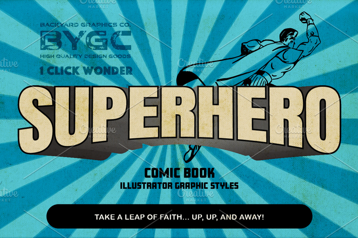 SuperComic - Vector Text Effects, an Action Add-On by BackYard Graphics Co.