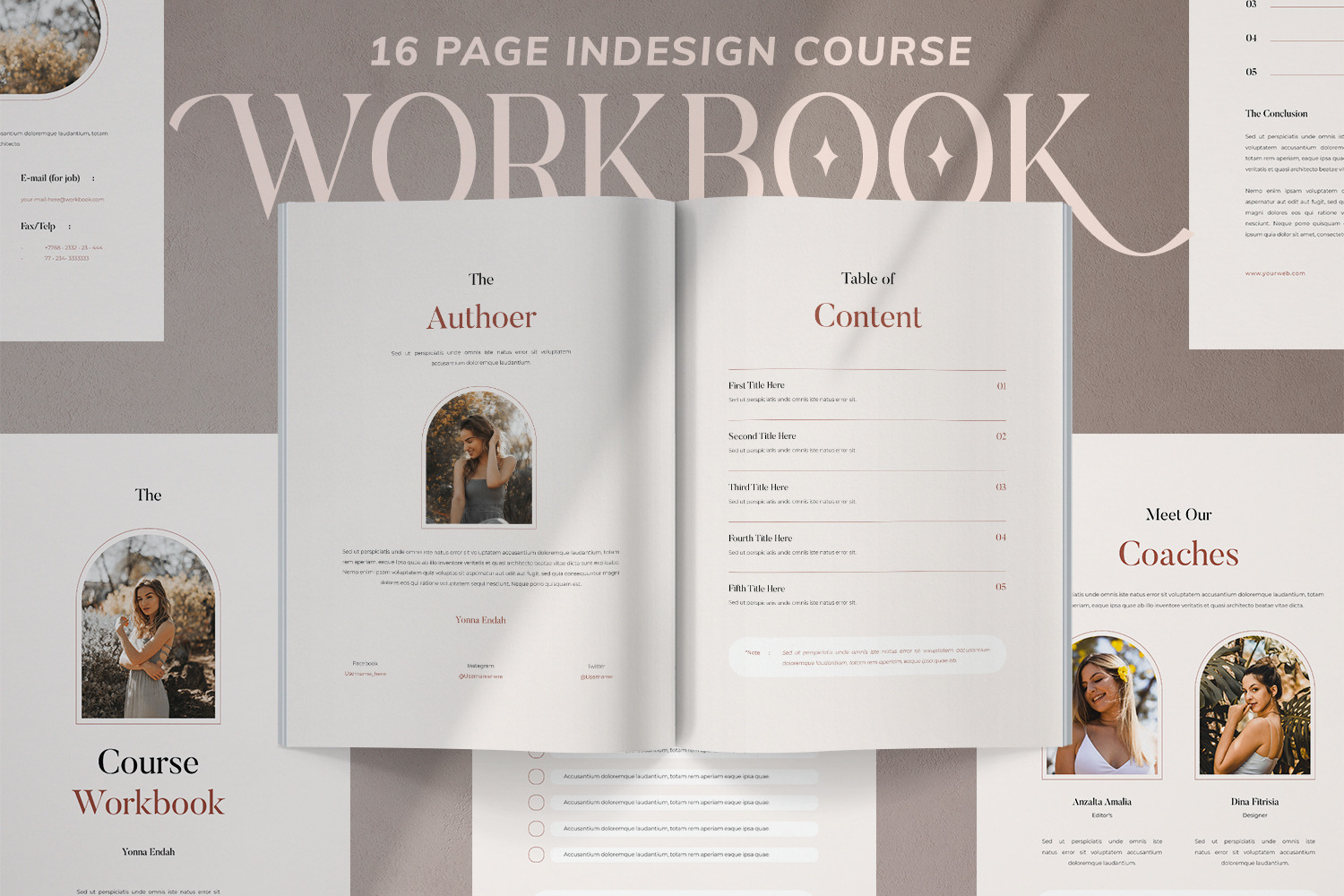 The Course Workbook | Minimal, a Magazine Template by Typetemp Studio