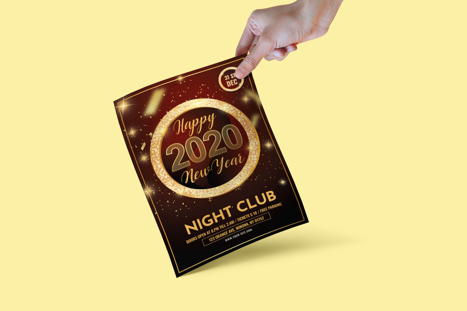 New Year Flyer Template, a Flyer Template by VictorThemes