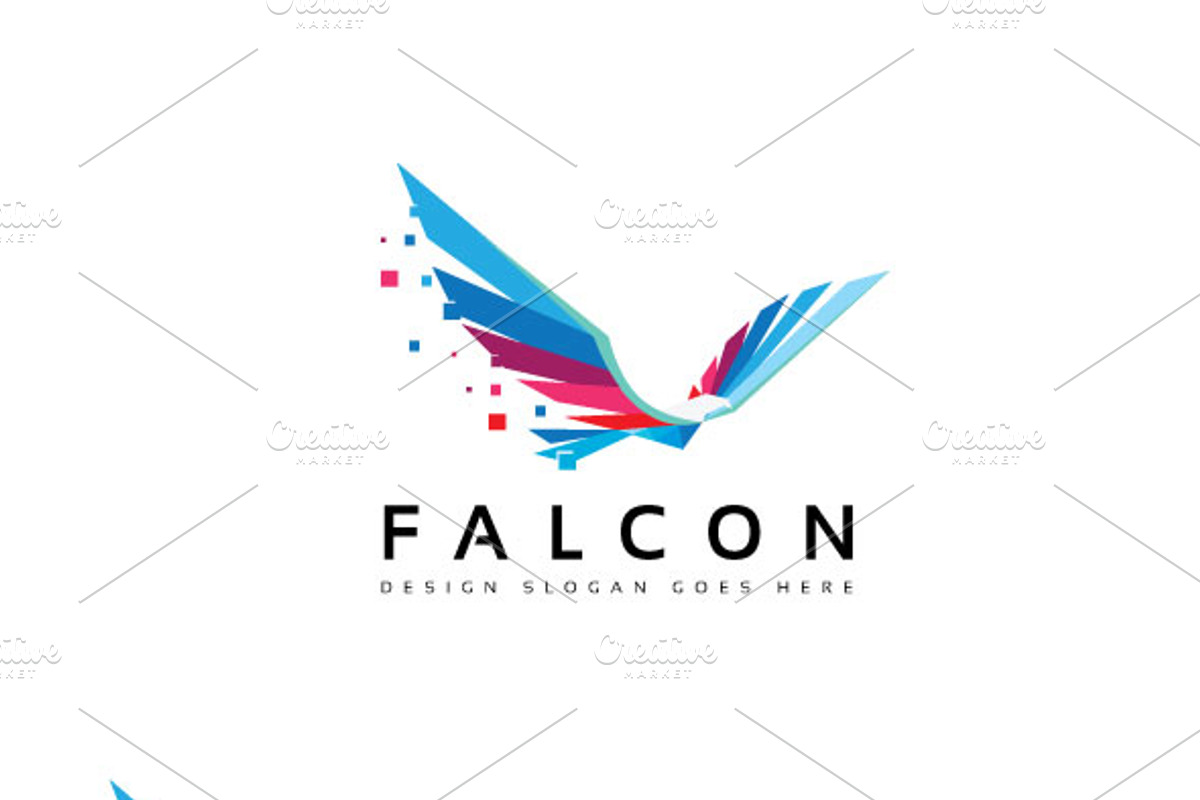 Falcon Digital Logo, a Branding & Logo Template by Mariyana