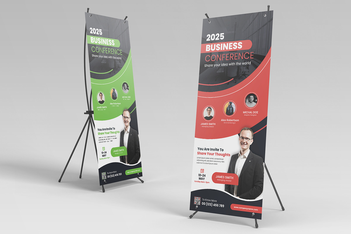 Business Event Roll-up Banner