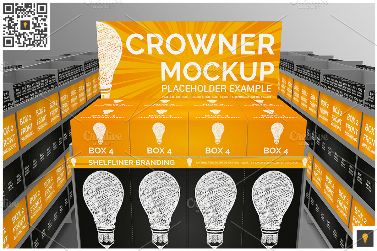 Aisle with Gondola Branding Mockup, an Advertising Mockup by Shocky ...