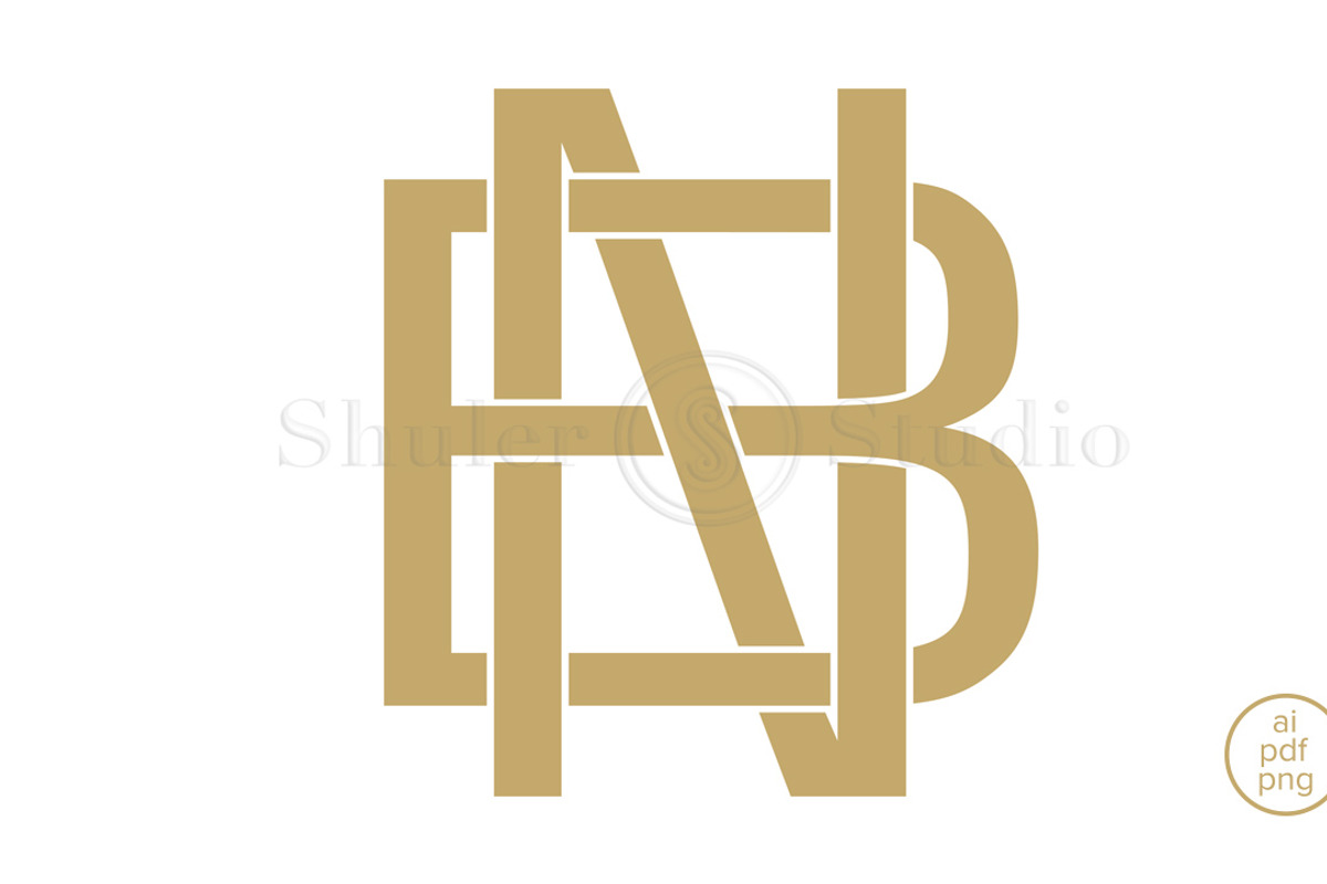 BN Monogram NB Monogram, an Illustration by Shuler Studio