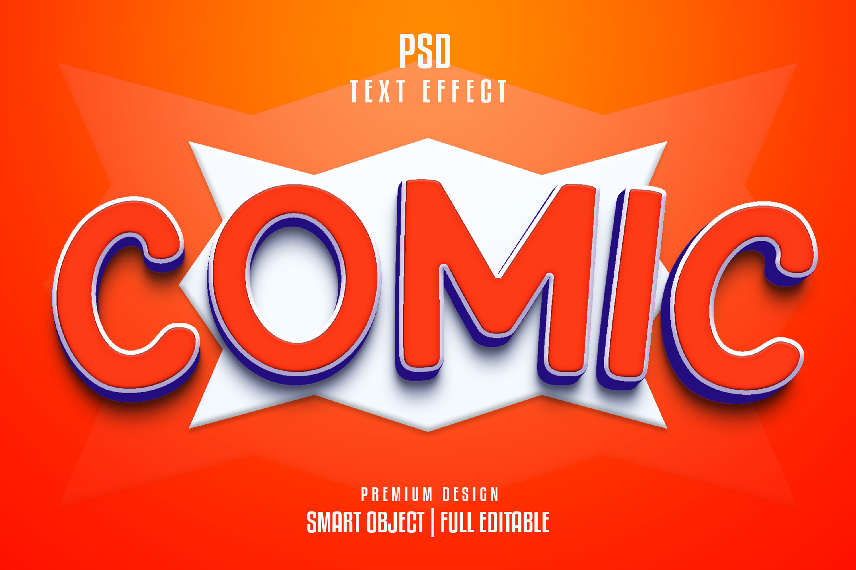 Comic 3d text effect, a Layer Style Add-On by himelgfx
