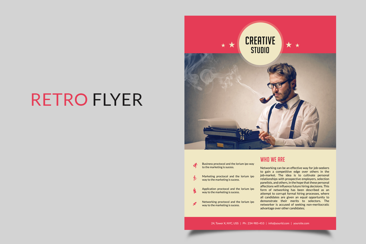 Retro Newsletter, a Magazine Template by Jaisivakumar
