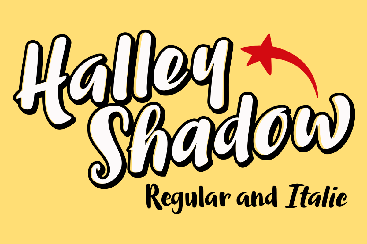 Halley Family, a Script Font by Eurotypo