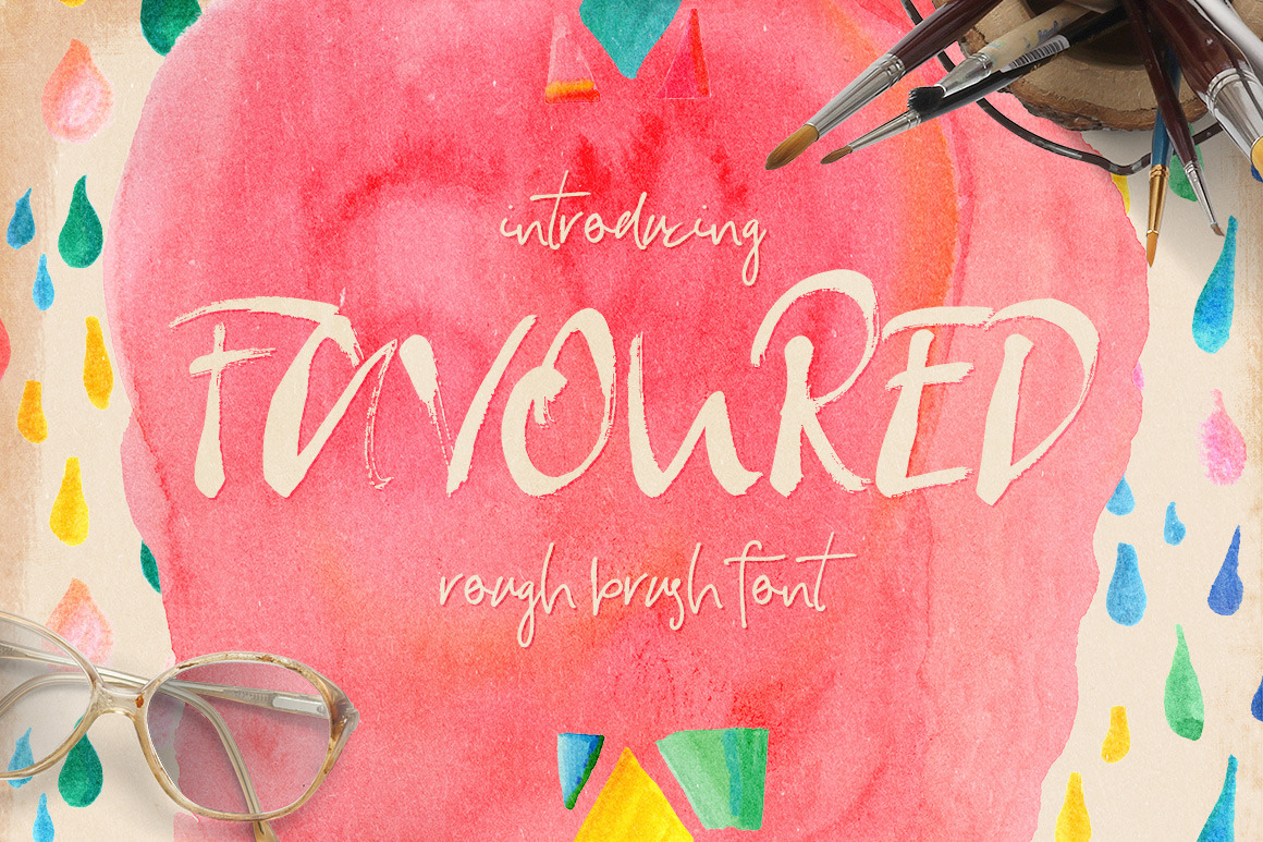 Favoured Font, a Sans Serif Font by Creativeqube Design