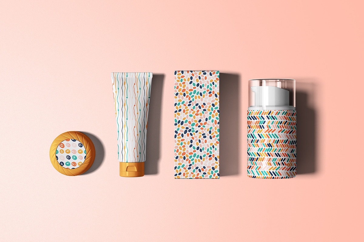 Abstract Vibrant Colors Patterns, a Pattern Graphic by Yamurchik