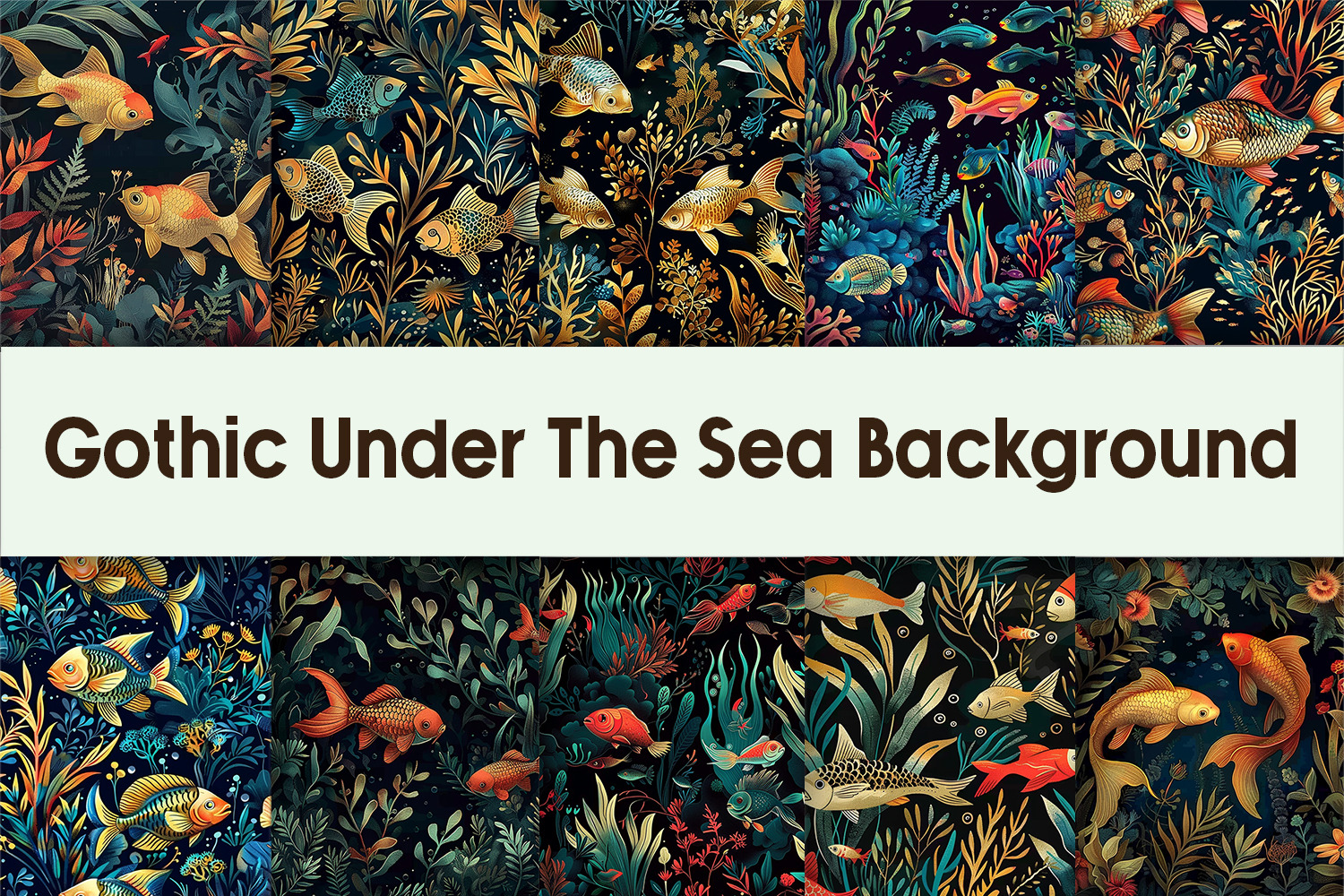 Gothic Under The Sea Background, a Background Graphic by AdriOP ...