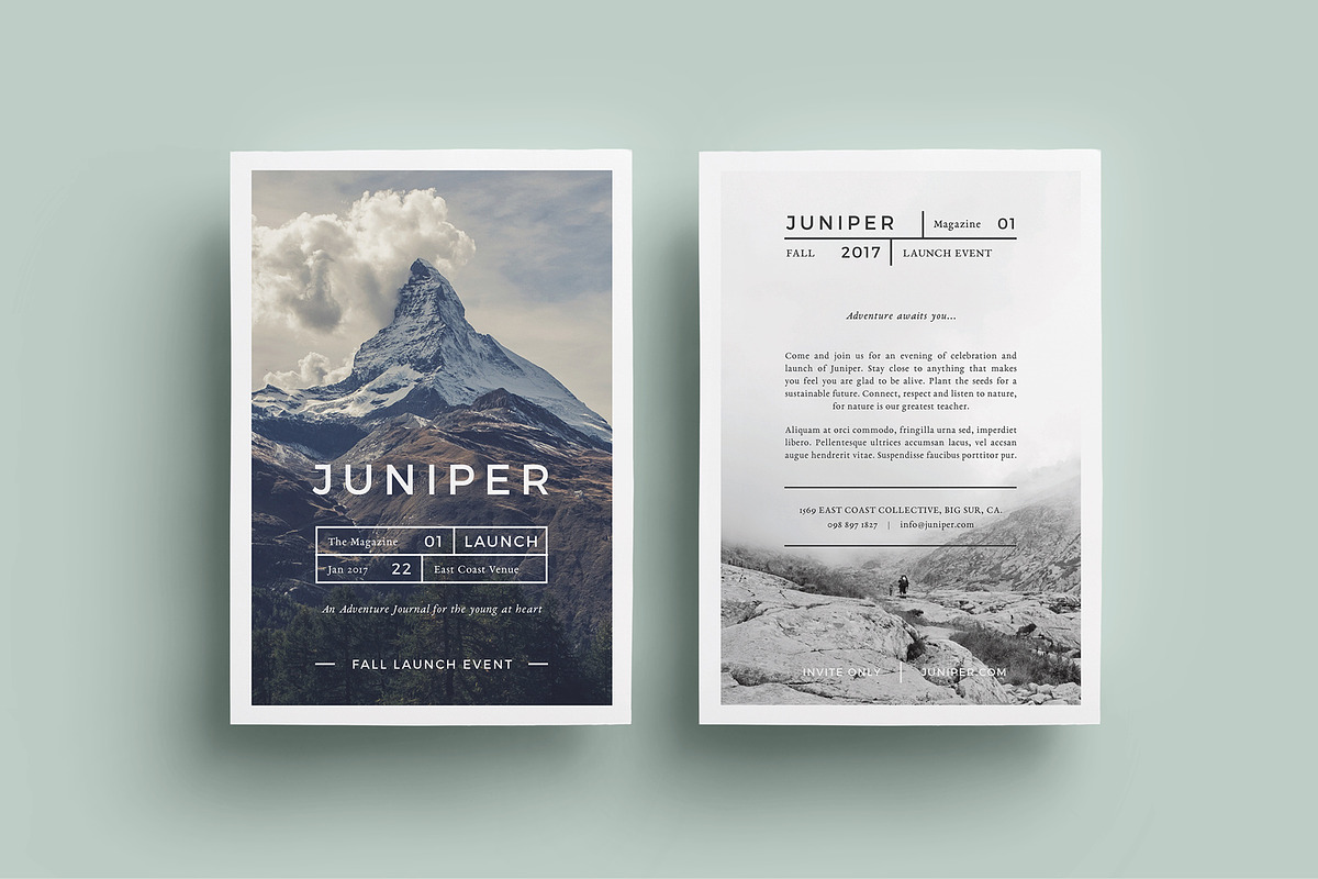 J U N I P E R Flyer Template, a Flyer Template by 46&2 Collective