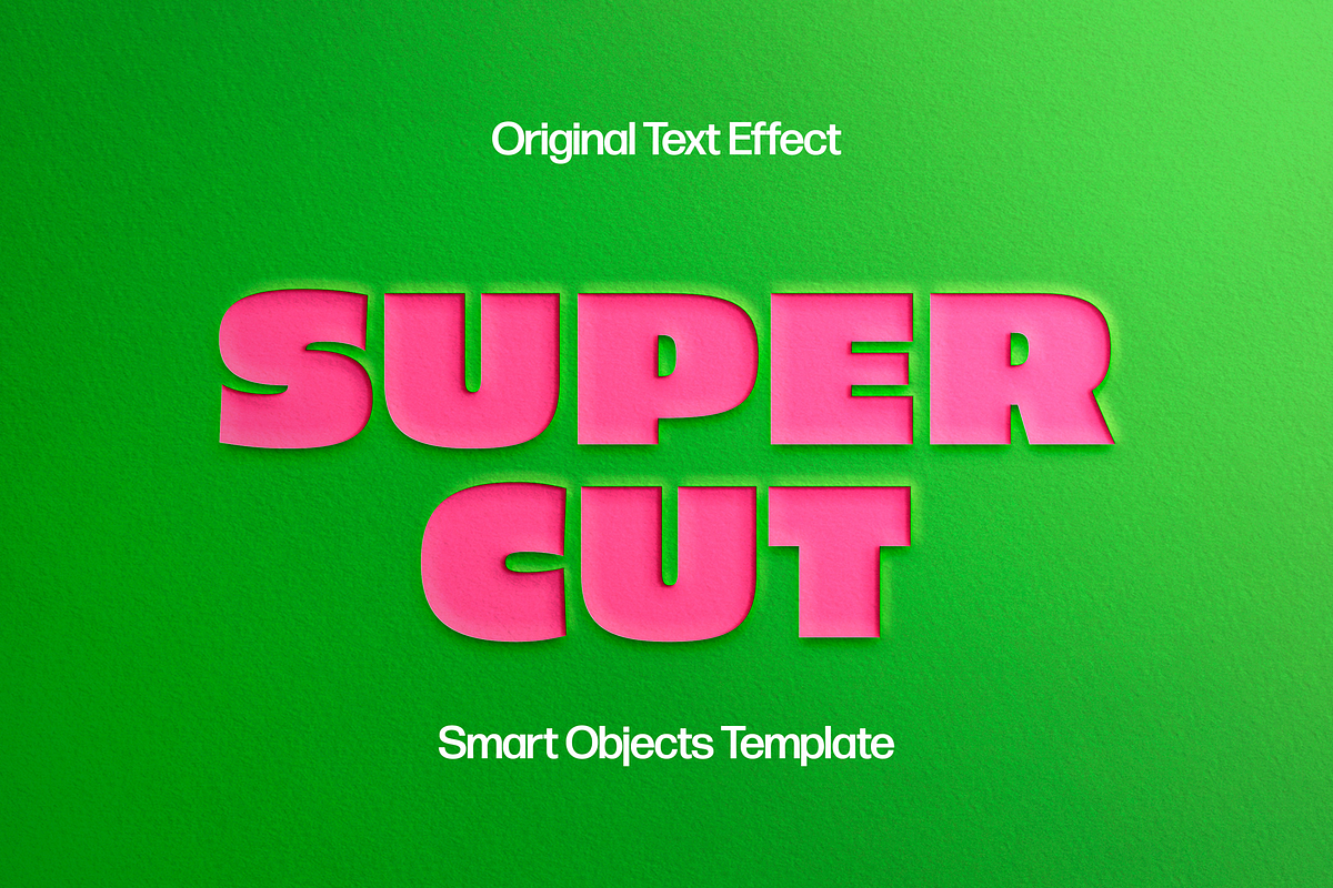 Super Paper Cut Out Text Effect, a Layer Style Add-On by Design Squad | Creative Market