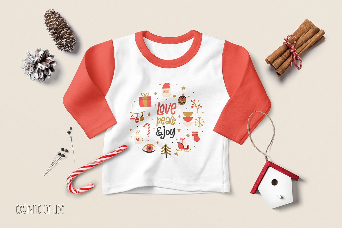 Modern Christmas Vector icon set