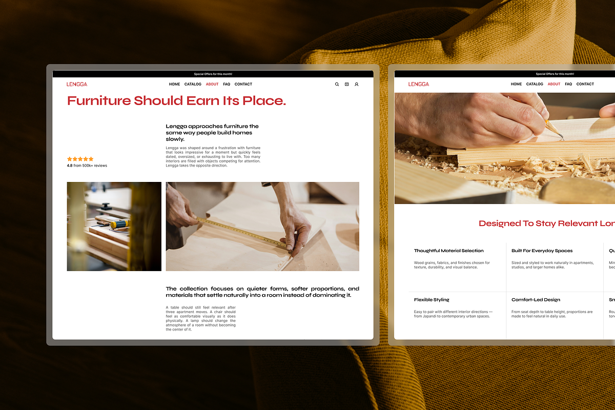 Furniture E-commerce Figma Template, an UI Kit Template by Rozepaars Design