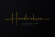 Hendrickson - Signature Font, a Script Font by RantautypeStudio