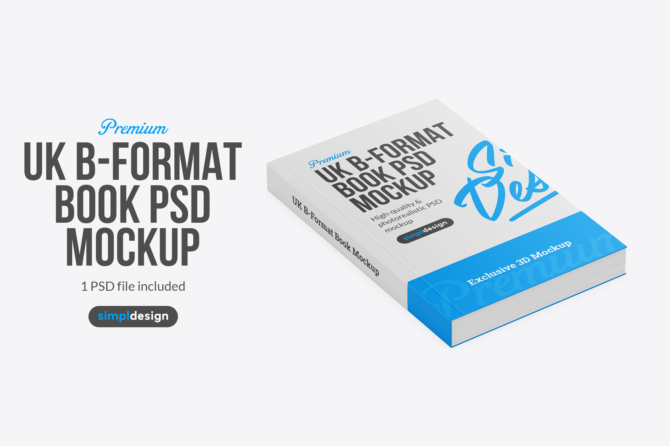 UK B-Format Book Mockup, a Books & Magazine Mockup by SimplDesign ...