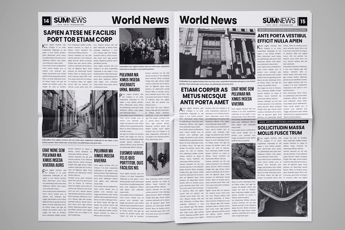 Newspaper Design Template