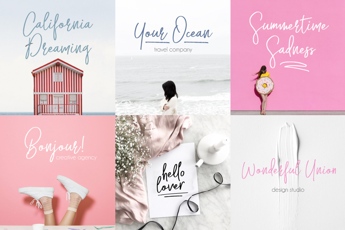 Pineapple Script, a Script Font by Creamy Script