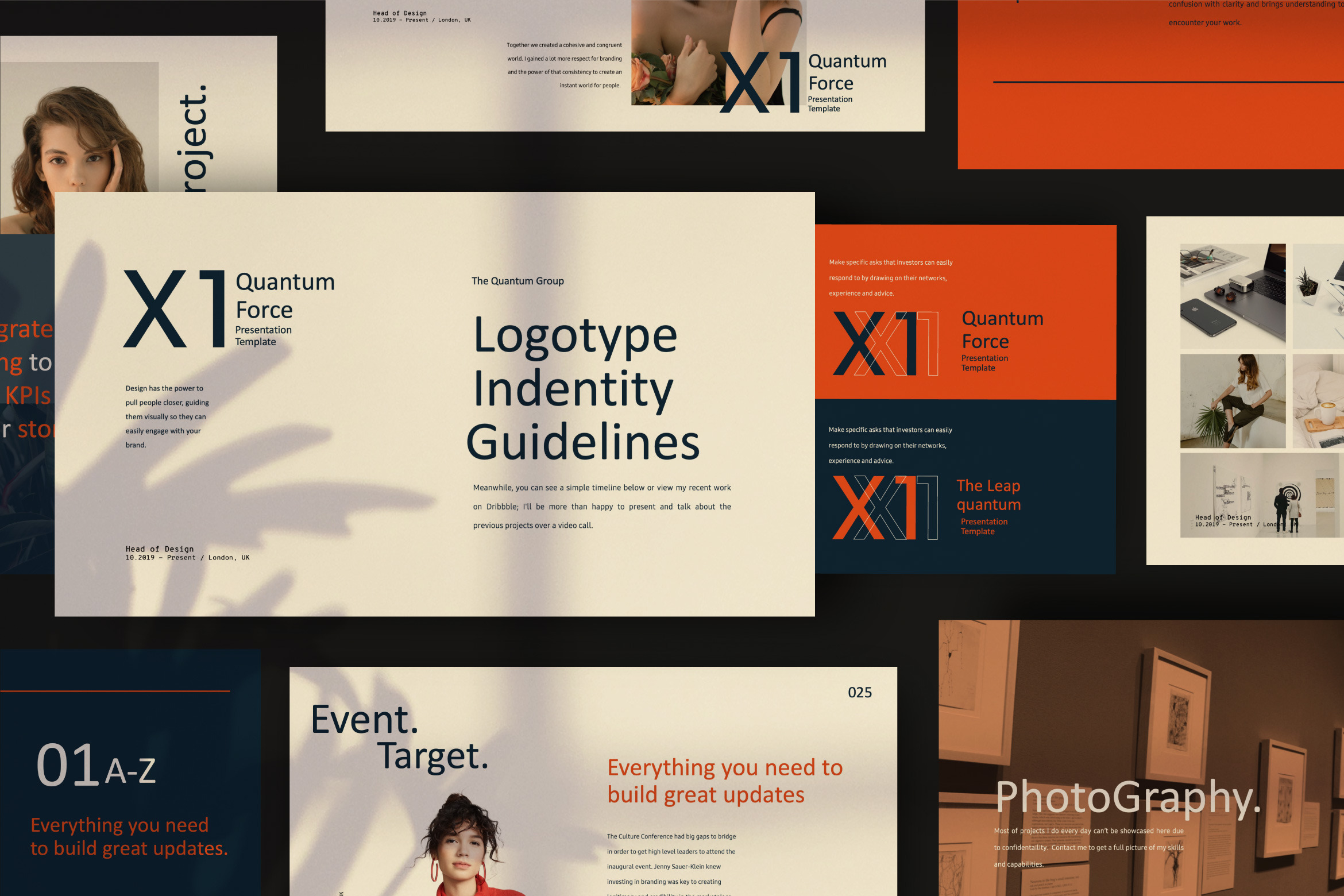 X1 - Brand Guidline Powerpoint, a Presentation Template by Dirtytemp Studio
