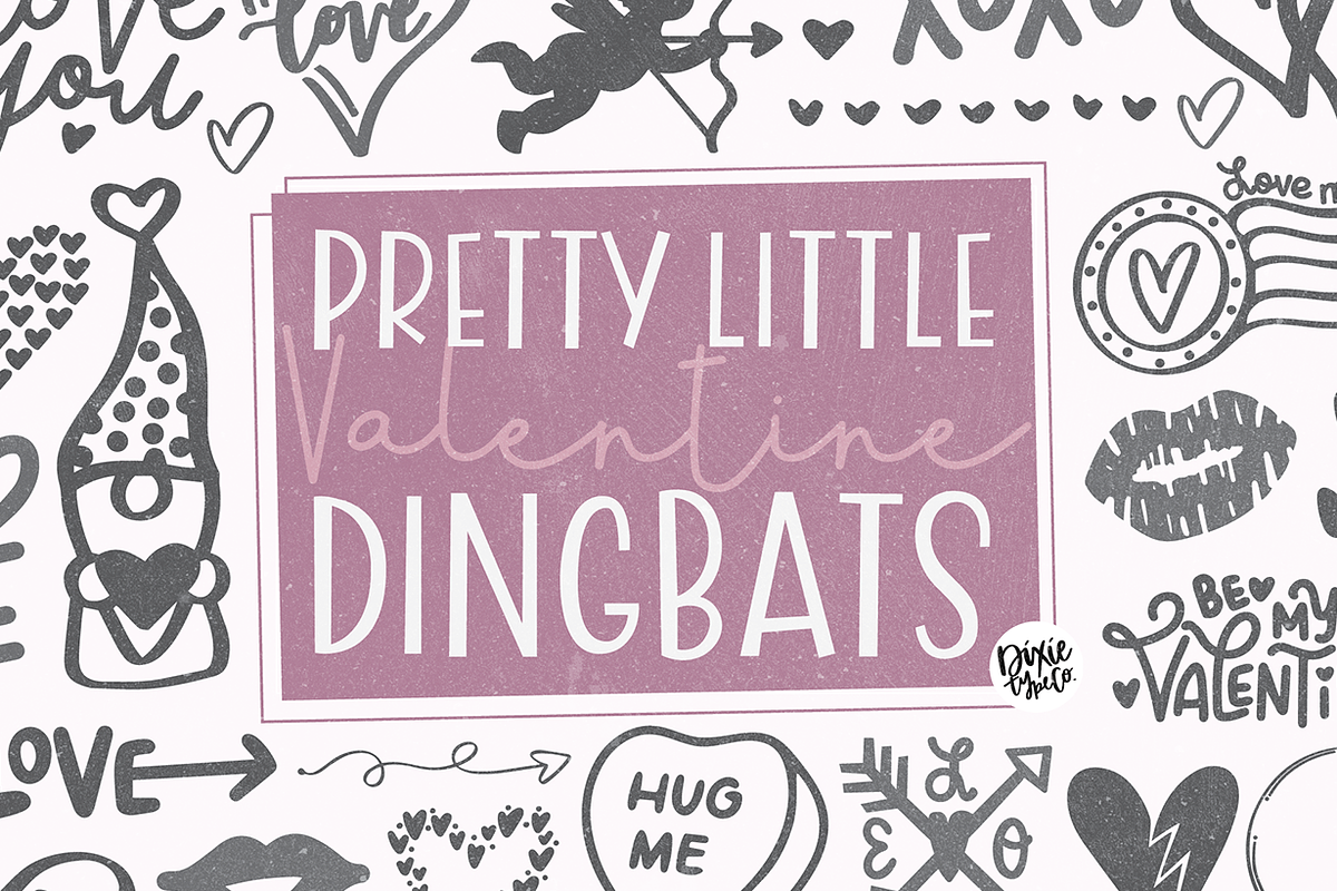 VALENTINE'S DAY Font Bundle, a Script Font by Blush Font Co. | Creative ...