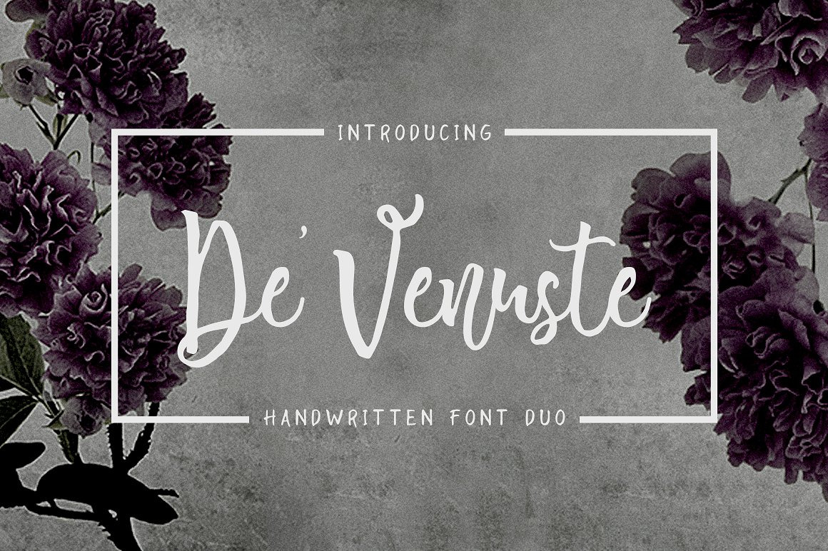 De'Venuste, a Script Font by Hart Foundry™