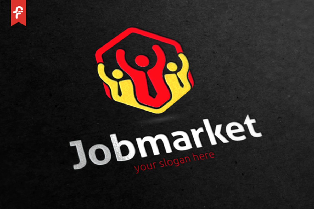 Job Market logo, a Branding & Logo Template by ft.studio