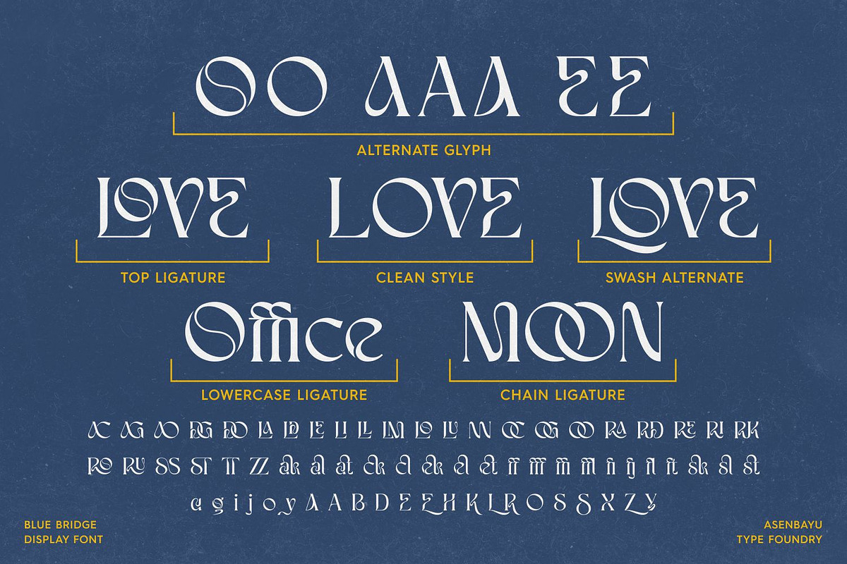 Blue Bridge - Decorative Serif Font