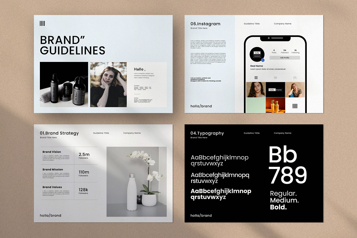 Brand Identity Guidelines Template, a Brochure Template by Studio ...