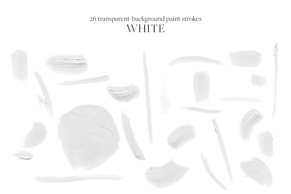 High Resolution Paint Brush Strokes, an Object Graphic by Touch and Form