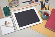 Creative tablet pc hero header containing tablet, mockup, and creative ...