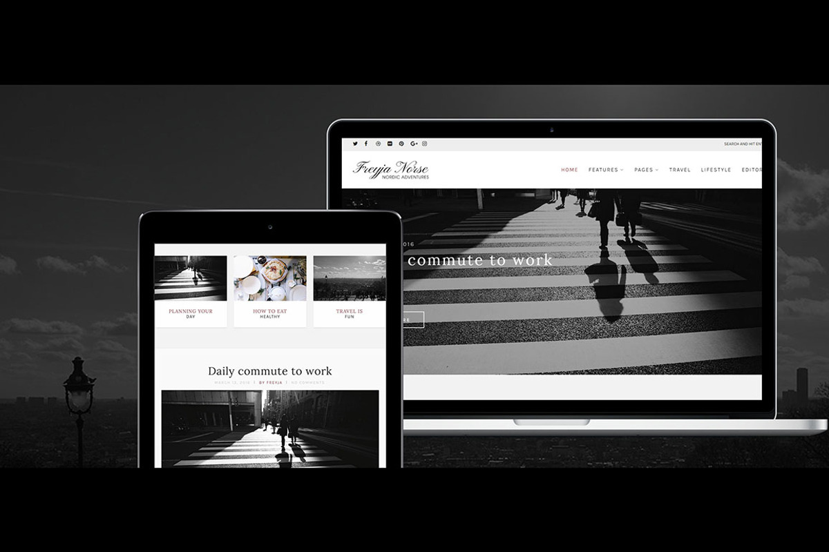 Freyja - Personal WordPress Blog, a WordPress Template by PremiumCoding