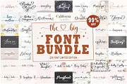 The Big - Font Bundle, a Script Font by Bosstype Studio