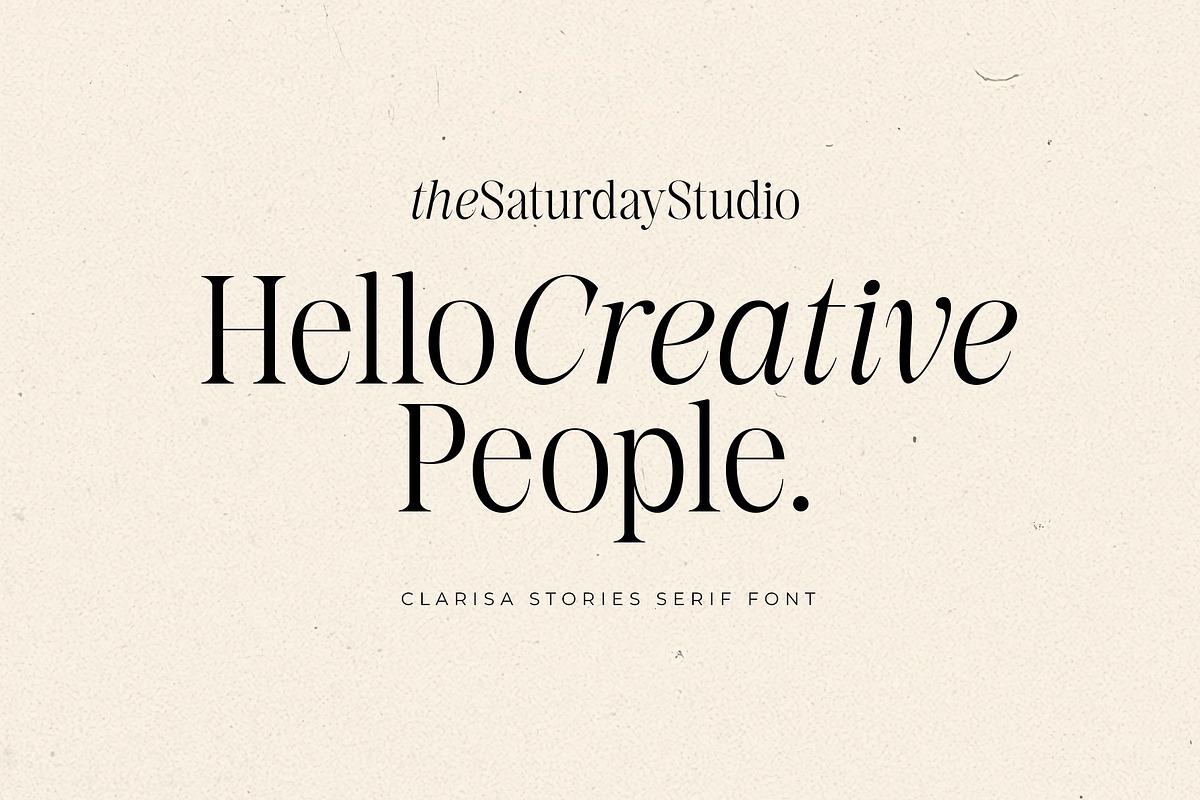 Clarisa Stories Elegant Serif Font, a Serif Font by RantautypeStudio