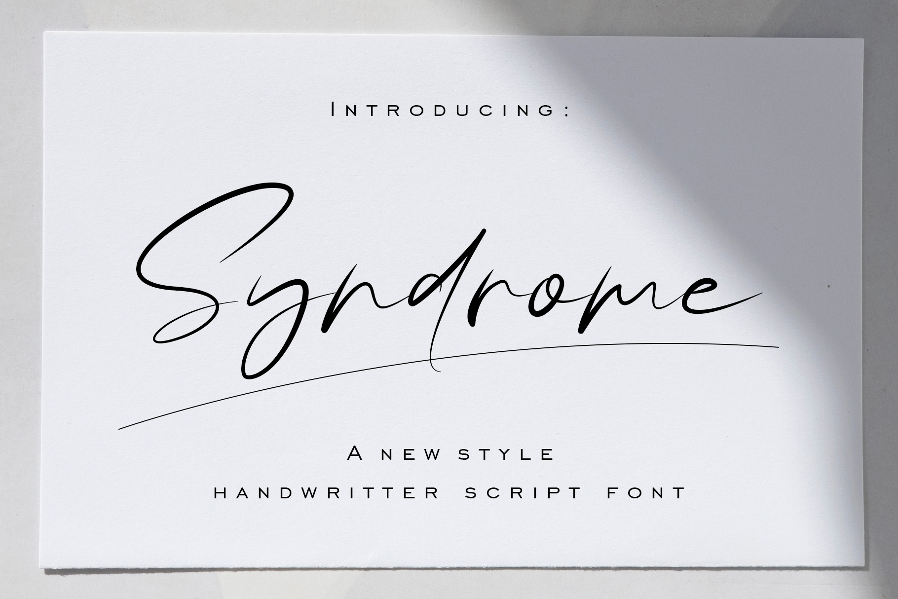 Syndrome - Handwritten Script Font