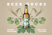Beer house, a Food Illustration by handsketched